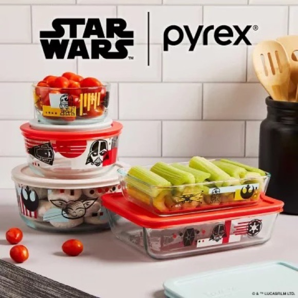 Pyrex | Kitchen | Star Wars Pyrex Piece Glass Food Storage Set | Poshmark